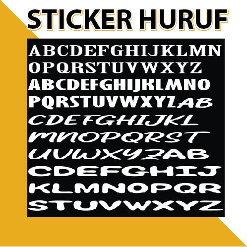 STICKER ABJAD / STIKER HURUF / STIKER ABC / STIKER PVC | Shopee Malaysia