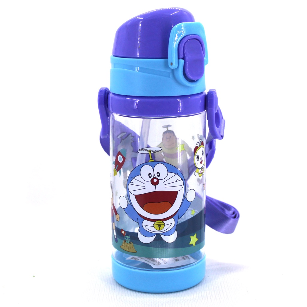 READY STOCK🔥 450ml Doraemon Water Bottle with Straw&Stripe 🔥 | Shopee ...