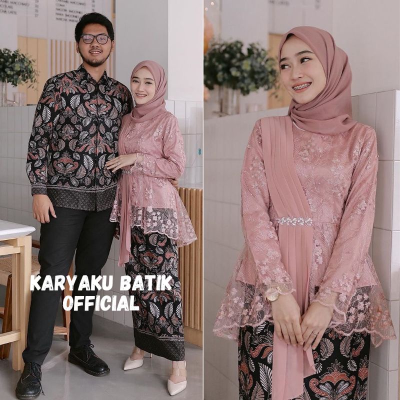 Batik Couple Kebaya Modern Javanese Blouse Application Javanese Blouse ...