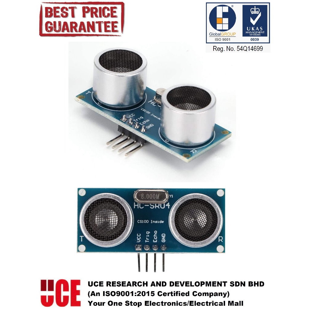 Upgraded Version Arduino Raspberry Pi Hc Sr04 With Cs100a Ultrasonic Sensor Distance Ranging