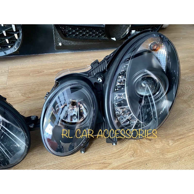 Mercedes benz w211 E class front headlamp headlight head lamp light led ...
