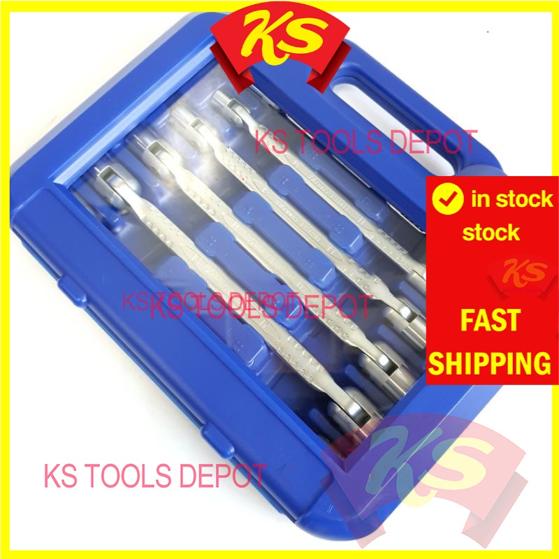 SB Tools 6Pcs Double Flexible Socket Wrench Set | Flexible Socket Set ...
