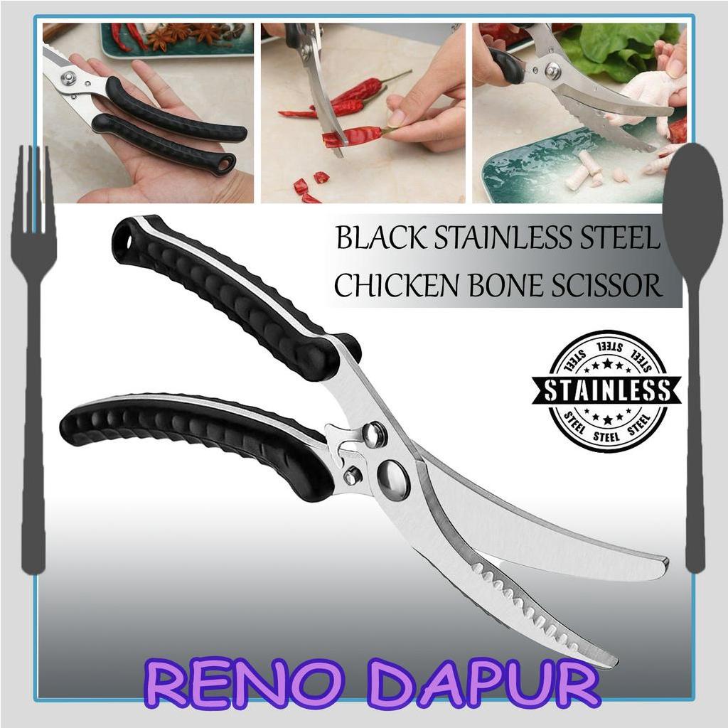 Stainless Steel Kitchen Scissor Bone Scissor Kitchen Shear Fish Crab ...