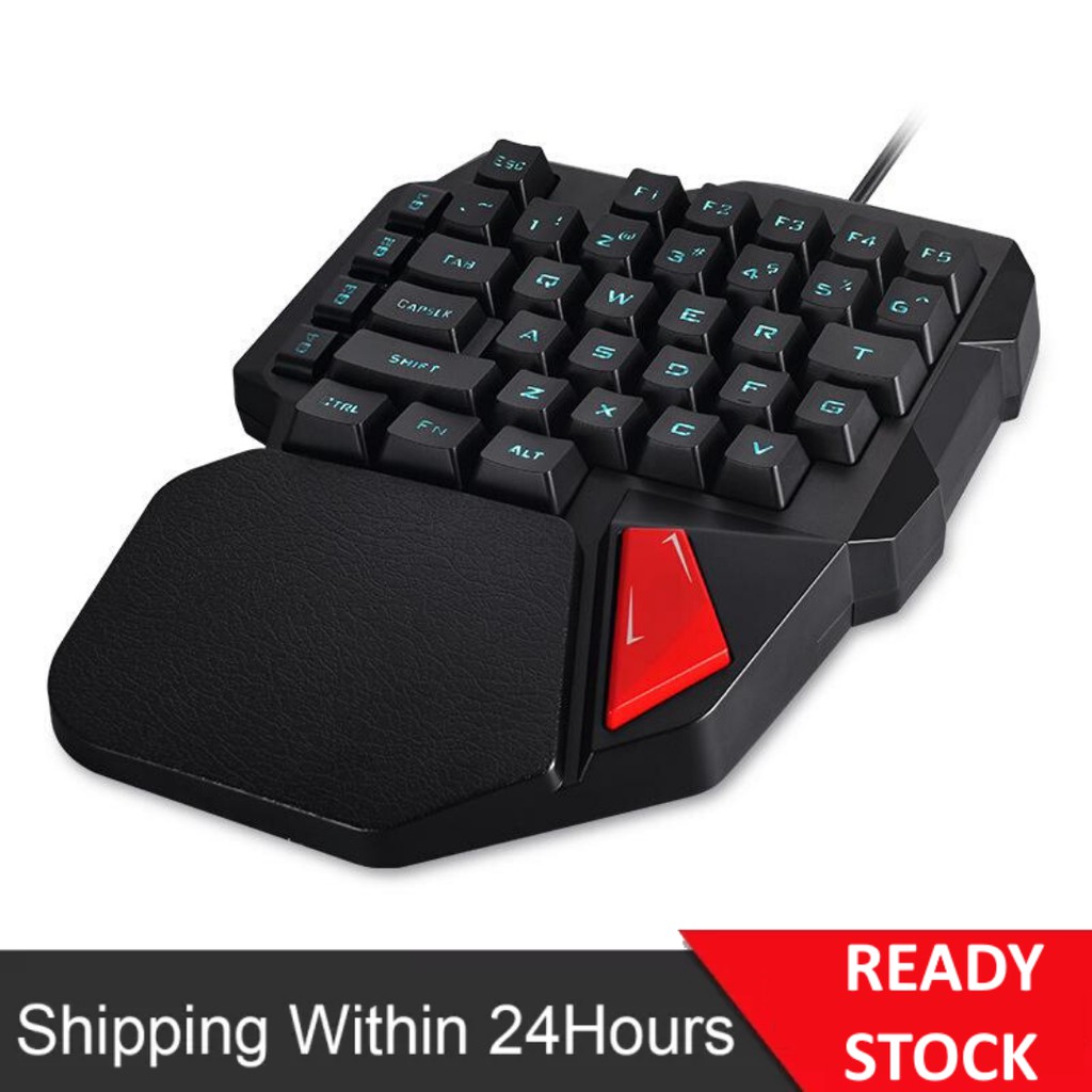 🌟READY STOCK🌟 Gaming Keyboard K108 Mechanical One-Handed Keyboard For ...