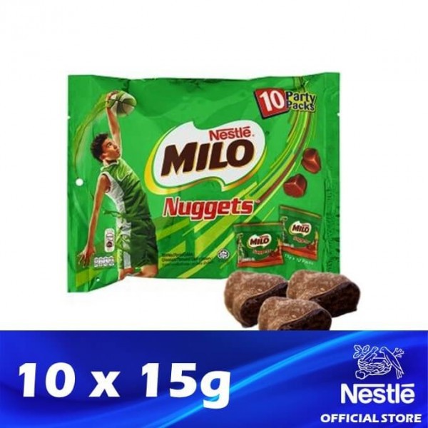 Nestle Milo Nuggets 10 PCS Party Packs x 15g | Shopee Malaysia