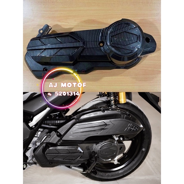 YAMAHA NVX155 V2 V3 / NMAX155 V2 ENGINE COVER CARBON NVX NMAX 155 ENJIN ...