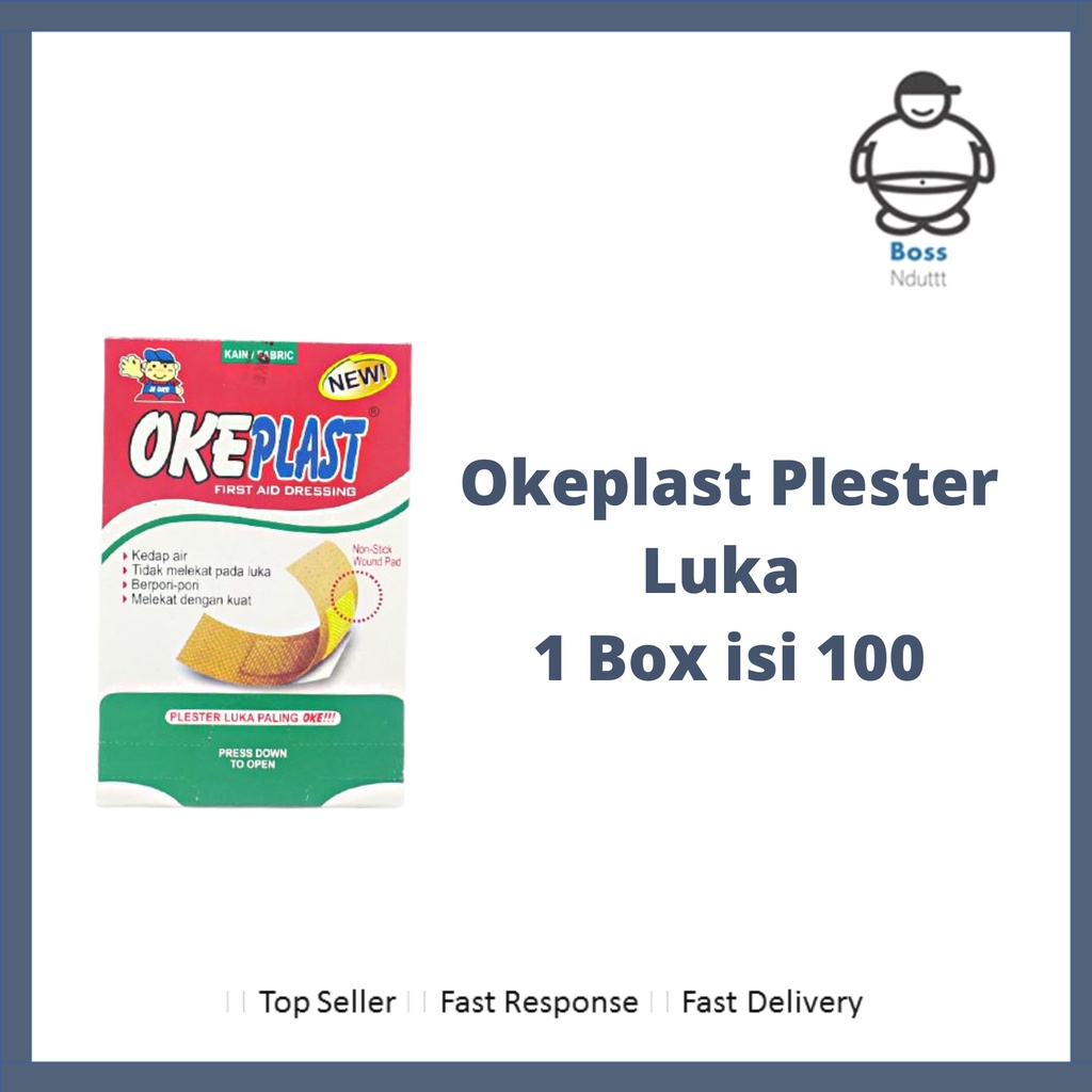 Okeplast Wound Plaster contains 100 sheets, 100 sheets | Shopee Malaysia