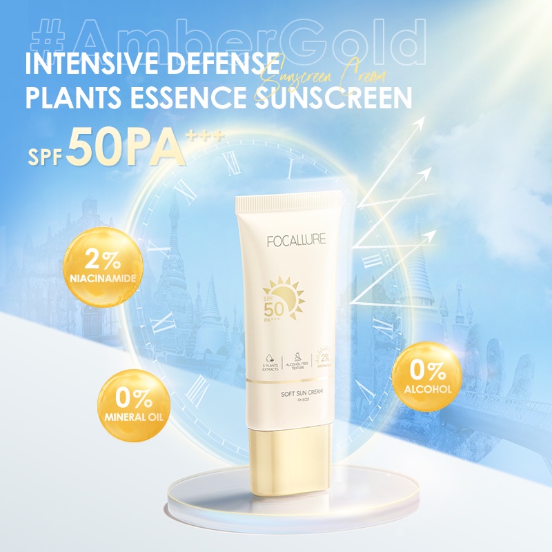 Focallure Malaysia #AmberGold 4-in-1 Intensive Defense Sunscreen Gel ...