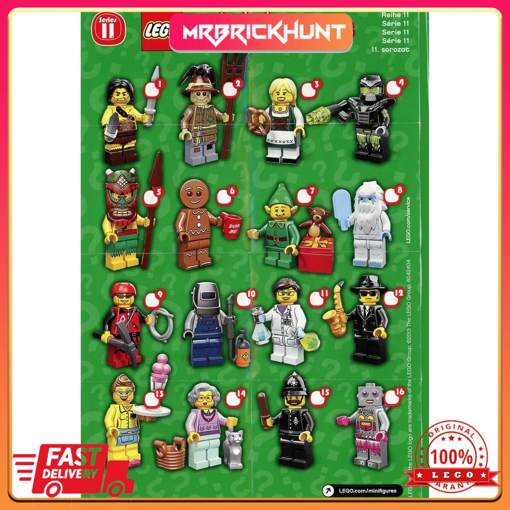 [MrBrickHunt] Lego 71002 Minifigures Series 11 - Full Set | Block Toys | | Shopee Malaysia