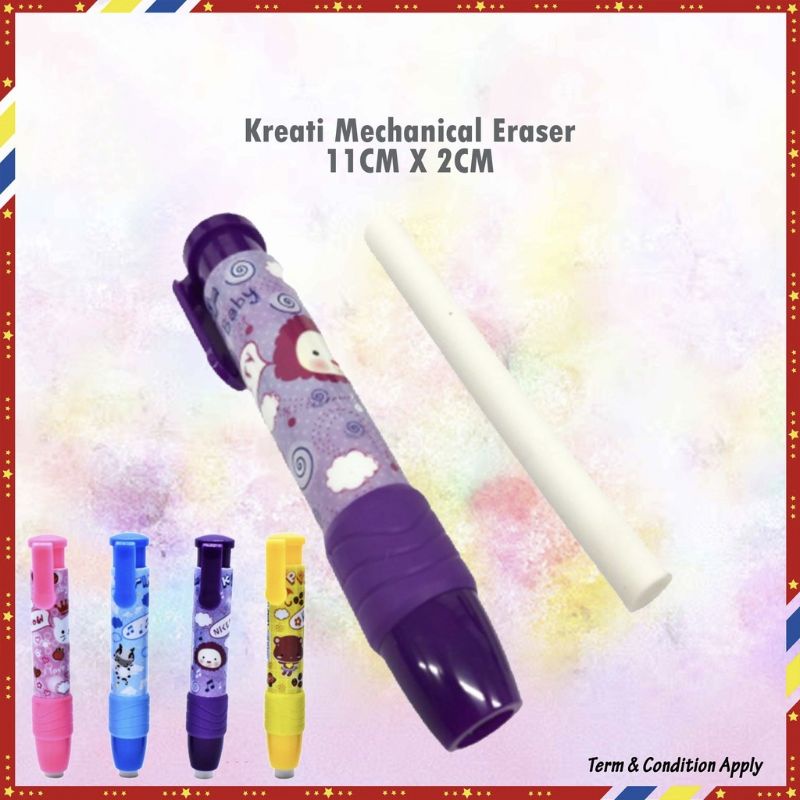 🔥TERMURAH🔥Kreati Mechanical Eraser 3 IN 1 11CM X 2CM📝 | Shopee Malaysia