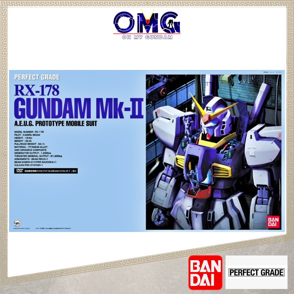 Bandai PG RX-178 Gundam MK-II A.E.U.G White Color 06047 64872 RX178 AEUG MK 2 MKII MK2 MK II MK ...