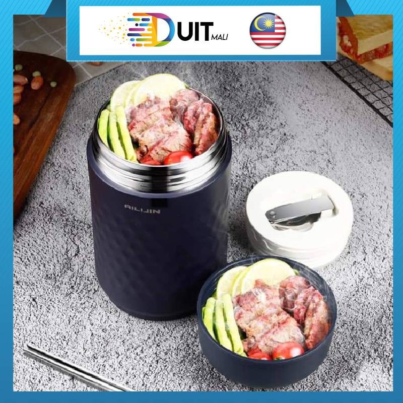 Duitmali Ailijin Termos Lunch Box 316 Berkeluli Tahan Karat/316 ...