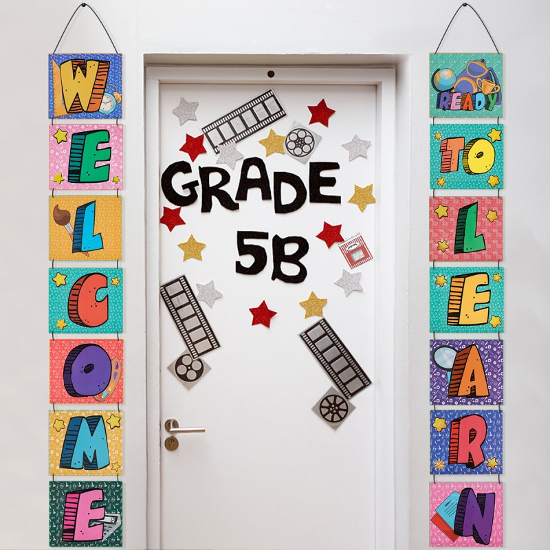 Back to School Banner with 60 Adhesive Dots High Quality White ...