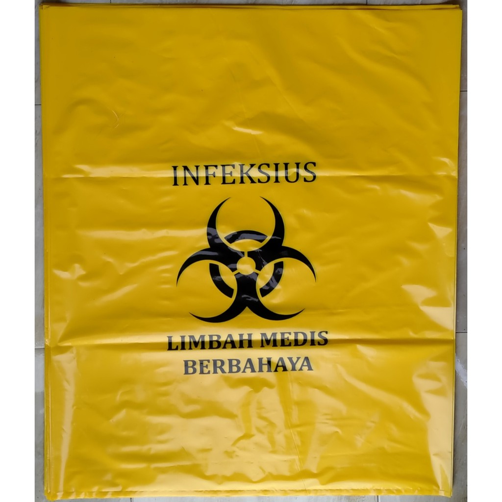Infectious Medical Waste Plastic Bag 90 x120 cm 70 micron thick / PURE ...