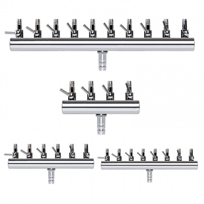 OXY Stainless Steel Oxygen/Co2 Gas Divider Valve Adjustable Lock 10 ...