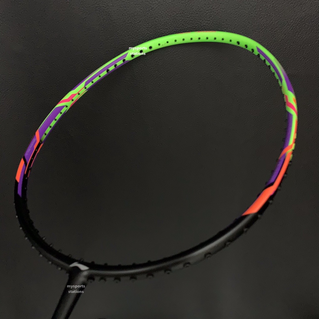 Li-Ning Turbo 99 4U (For Smash) Black Green - Badminton Racket (100% ...