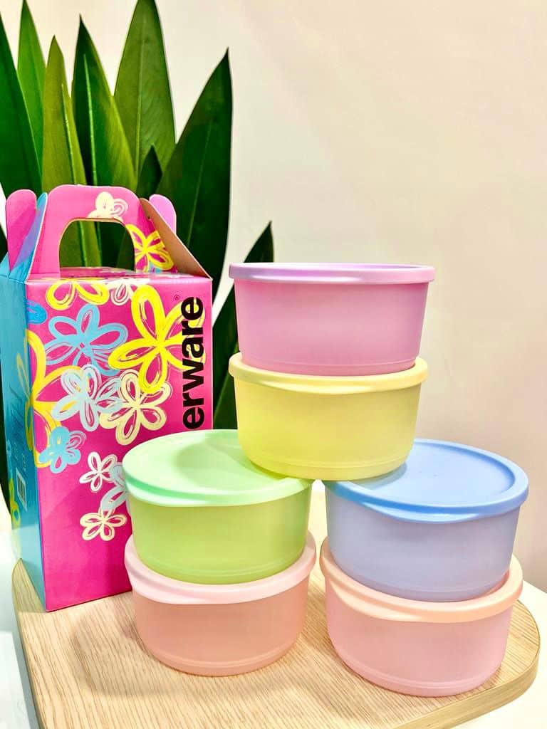 (1PC/ 2PCS) Tupperware Summer Fresh Round Food Container 530ML Gift Box ...