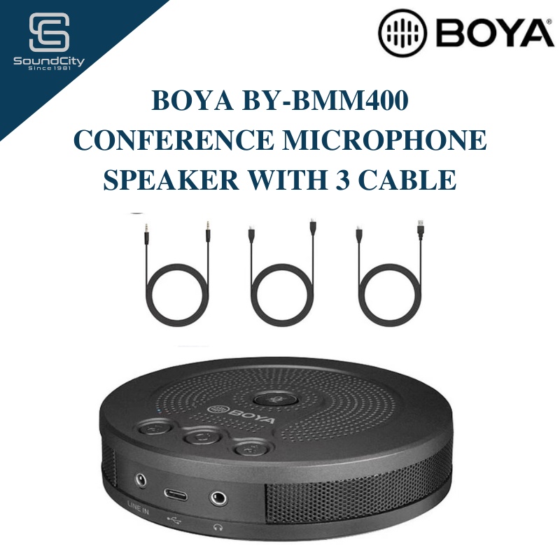 BOYA Original BY-BMM400 Conference Microphone Speaker | Shopee Malaysia