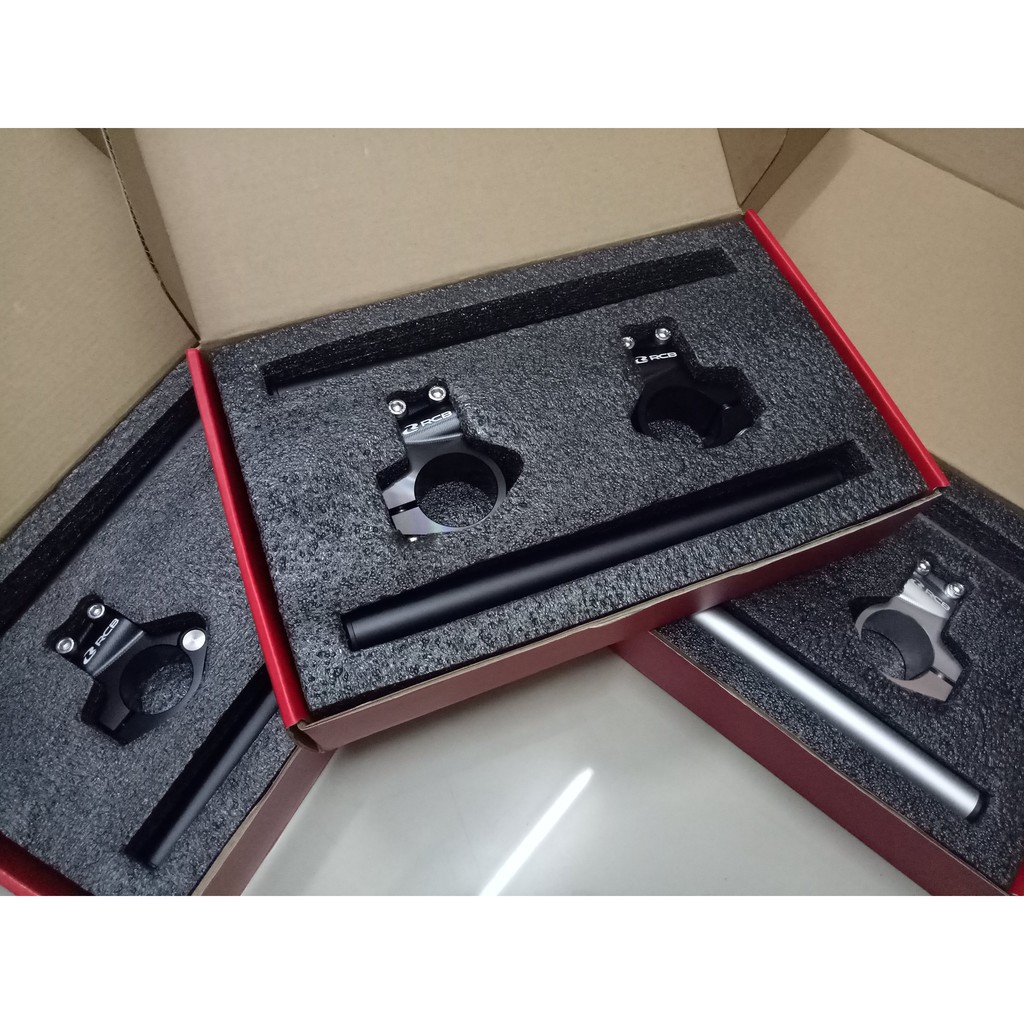 Rcb handle bar (r25/ninja 250/ninja z250) black/silver | Shopee Malaysia