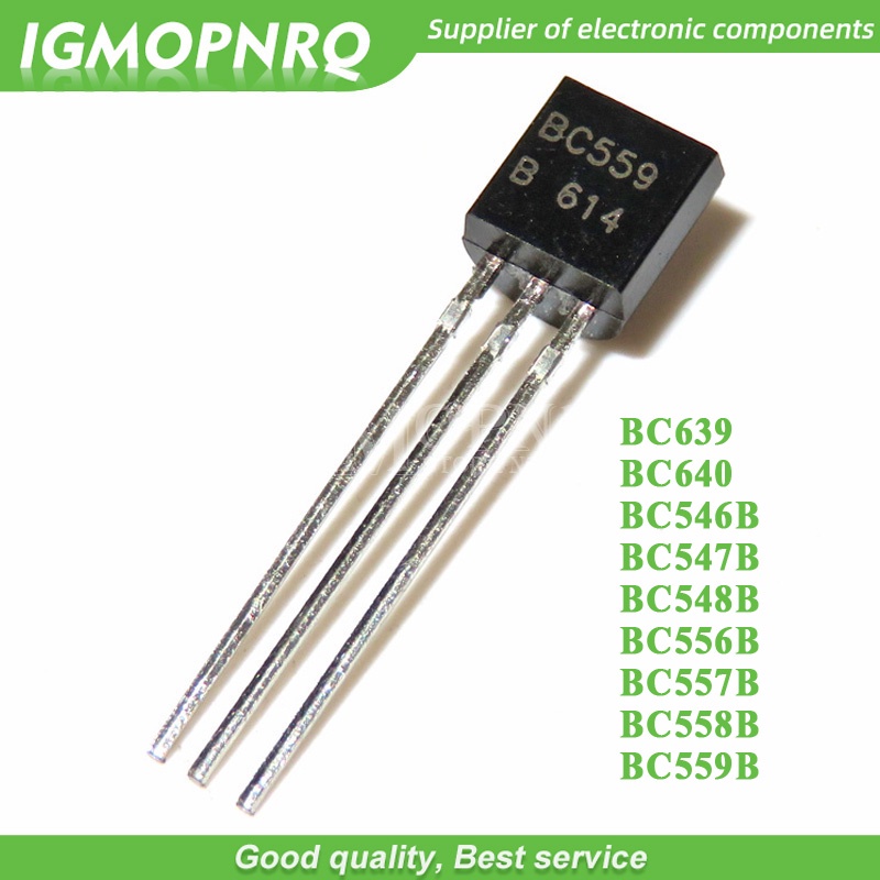 100pcs BC639 BC640 BC546B BC547B BC548B BC556B BC557B BC558B BC559B in-line triode transistor TO ...
