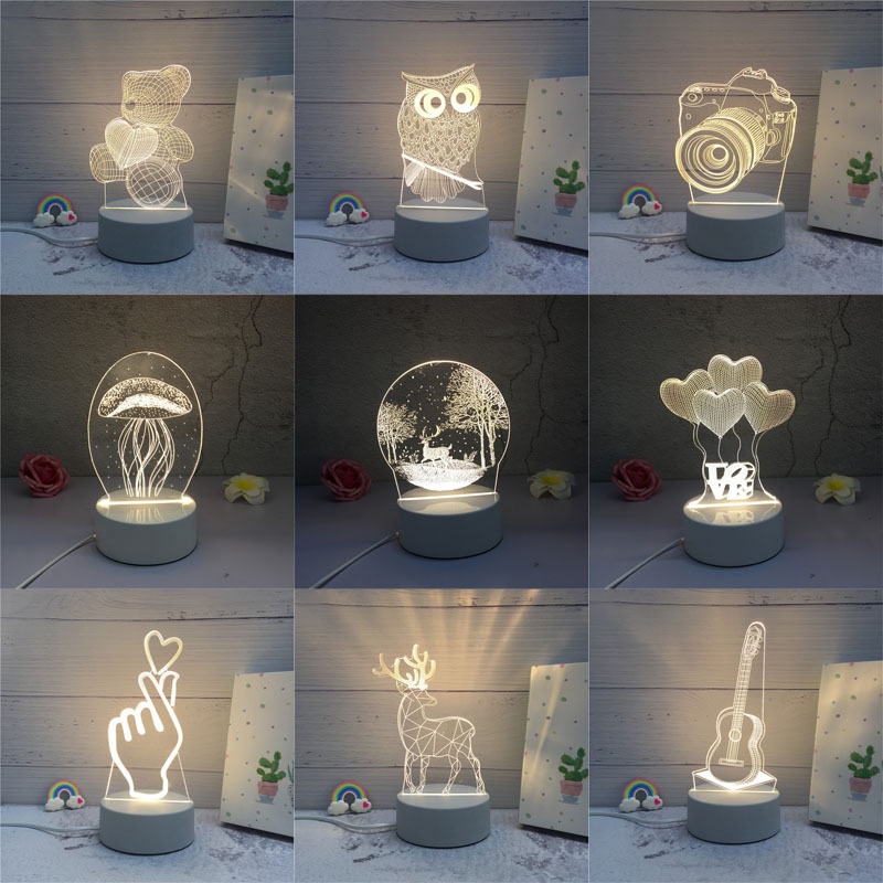 Manufacturer 3D Night Light Creative Small Table Lamp Company Event ...