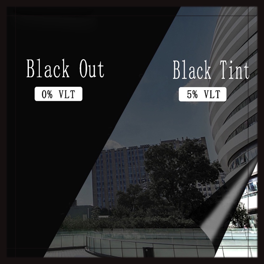 All Black Tint Opaque Glass Sticker Window Film Bedroom Sunscreen ...