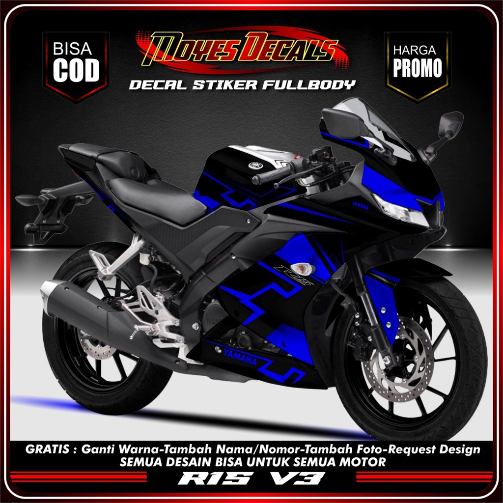 Decal R15 V3 Full Body Sticker Yamaha R15 V3 Full Body Decal R15 V3 ...