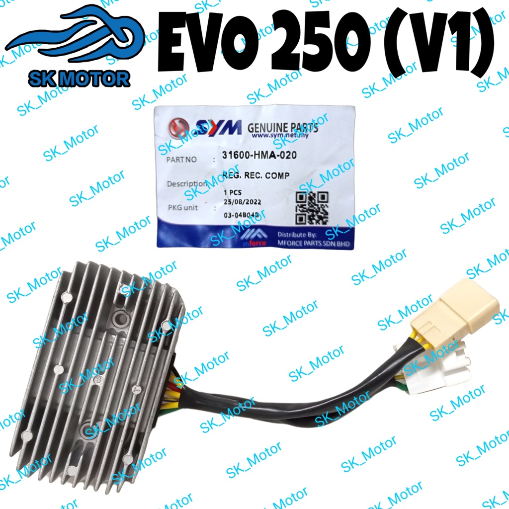 SYM EVO 250 i Old V1 GTS 250 VTS 250 Original Regulator Rectifier Assy ...