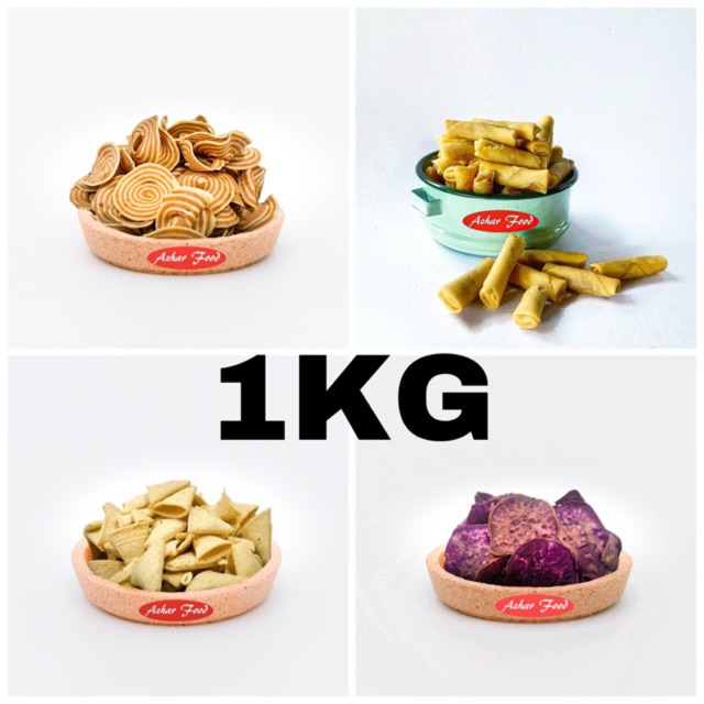 Kerepek bawang/popia/samosa/keledek 1KG KUALITI PREMIUM | Shopee Malaysia