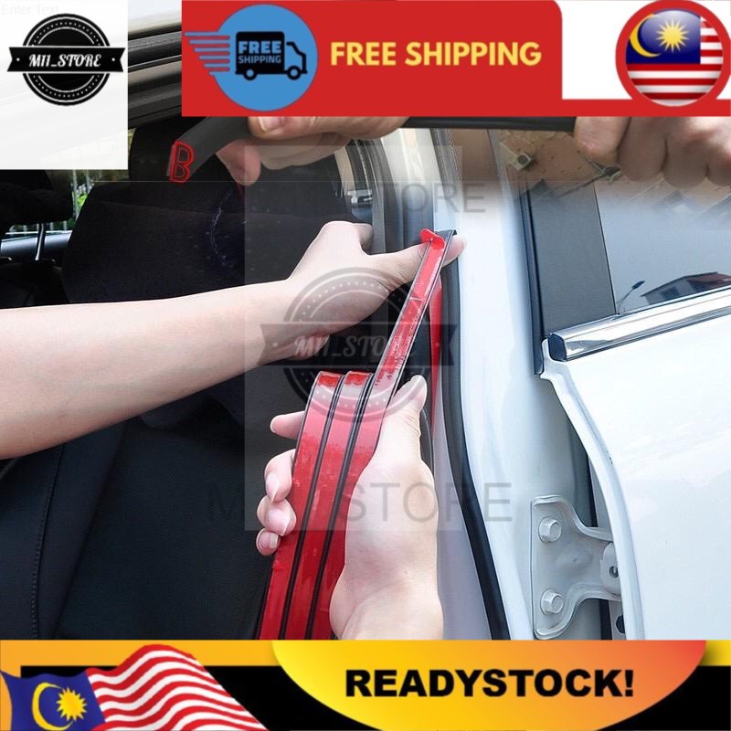 GETAH PINTU KERETA 5 Meters Scheme Rubber Seal Strip B Shape Soundproof ...