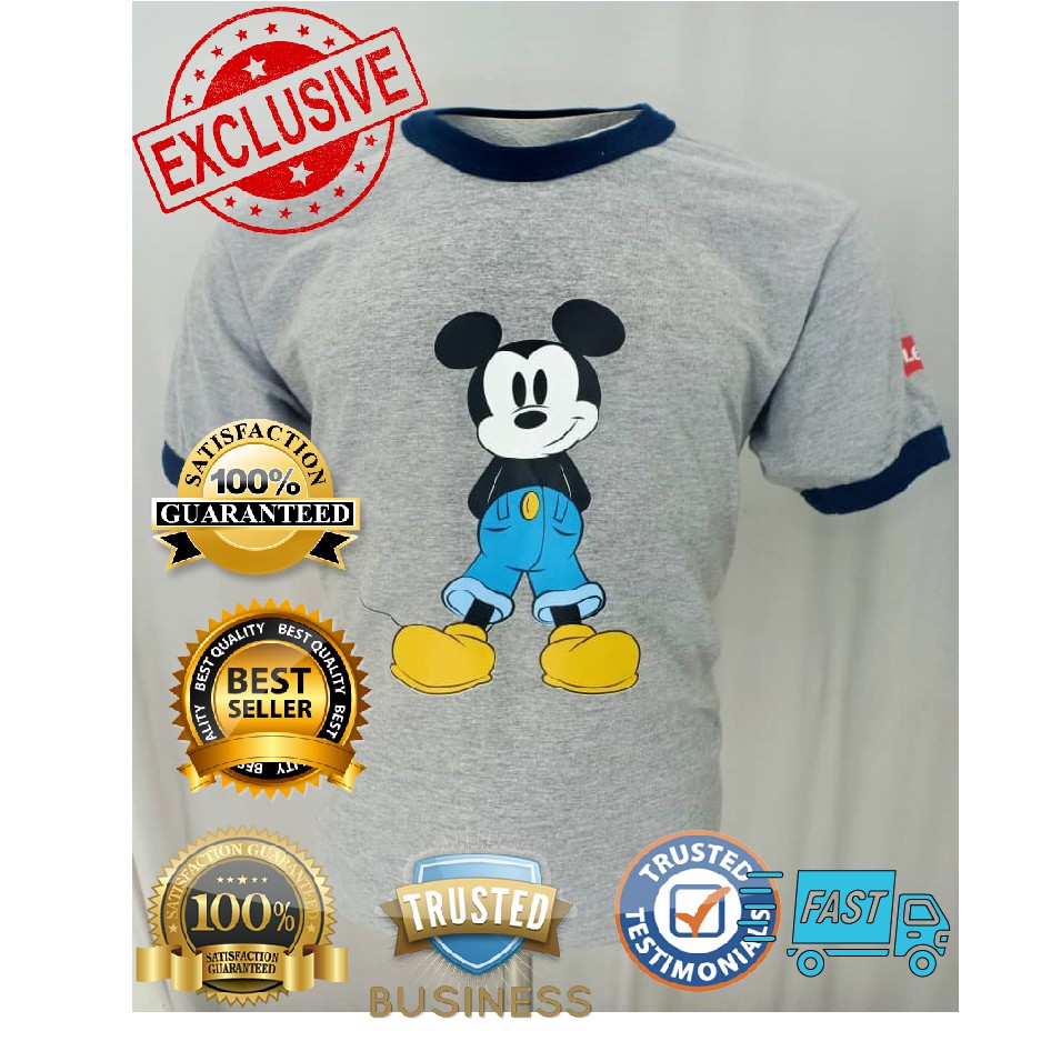 🔥🔥🔥TOP SALE 🔥🔥🔥TSHIRT RINGER MIKEY MOUSE X LIVES | Shopee Malaysia