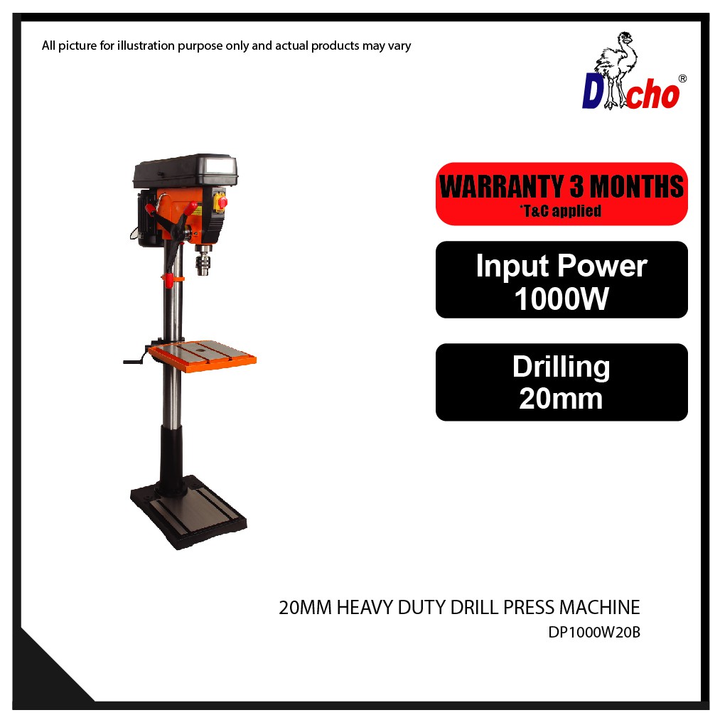 DACHO 20MM 1100W HEAVY DUTY DRILL PRESS MACHINE | Shopee Malaysia