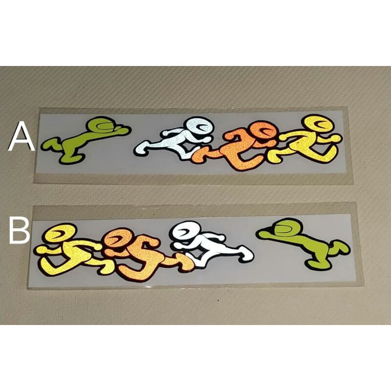 STIKER ORANG LARI STIKER ROSSI STIKER 46 STIKER MOTOR | Shopee Malaysia