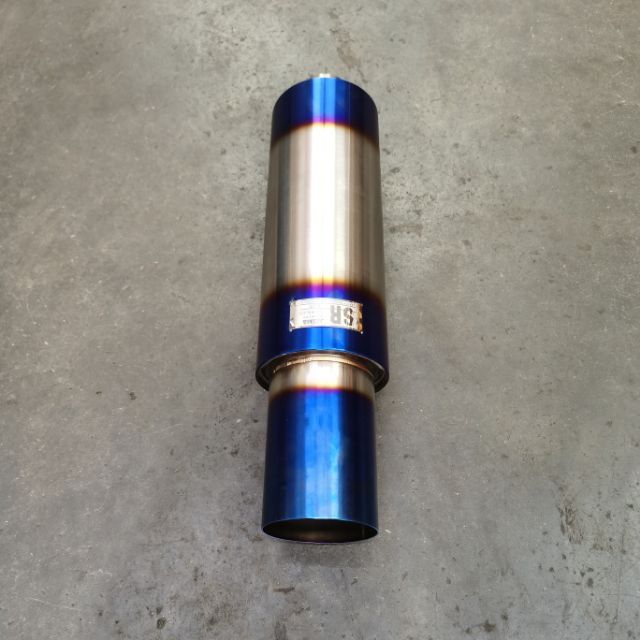 CAR EXHAUST MUFFLER SR 005 JASMA TITANIUM FACE LOOK STAINLESS STEEL ...