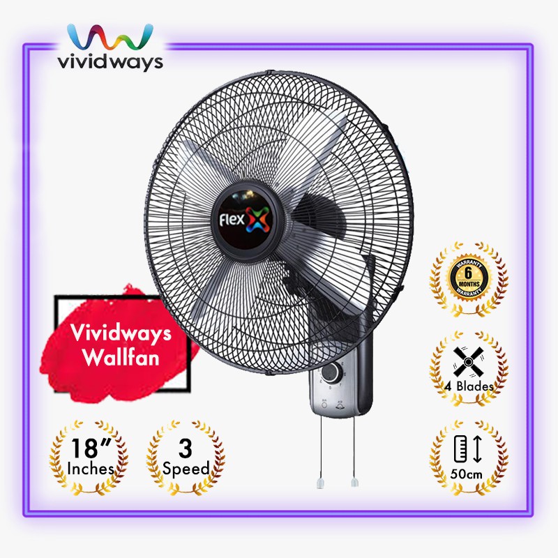 K2 VIVIDWAYS FLEX WALL FAN 18" | Shopee Malaysia