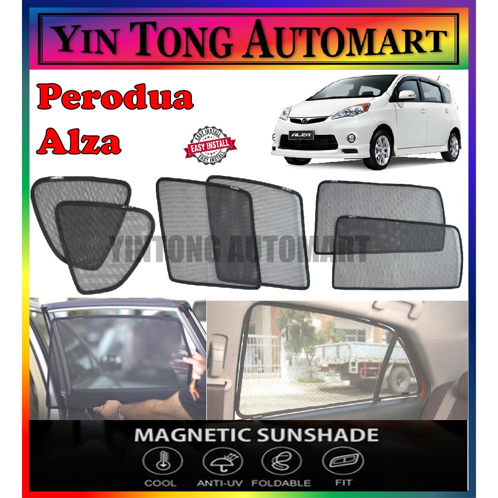 Perodua Alza Magnetic Sun Shade ( 6 PCS ) | Shopee Malaysia