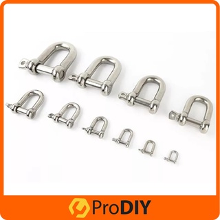 M4 M5 M6 M8 M10 M12 M14 Stainless Steel 304 U shaped Shackle Hook Screw Pin Bow Shackle SS304 ...