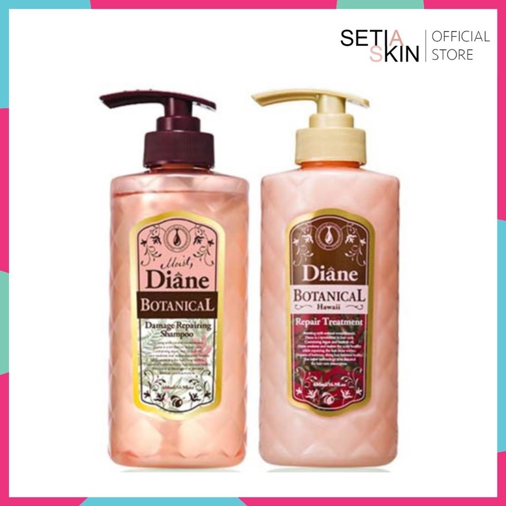Botanical Damage Repairing [ Shampoo & Treatment ] by MOIST DIANE 480ml | Shopee Malaysia