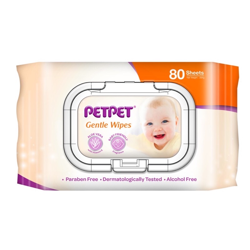 PETPET BABY WIPES (1 Pack x 80 Sheets) | Shopee Malaysia