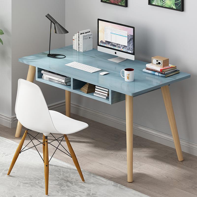 Nordic Simple Computer Desk Workstation Study Home Office Table With Drawer Modern Table ...