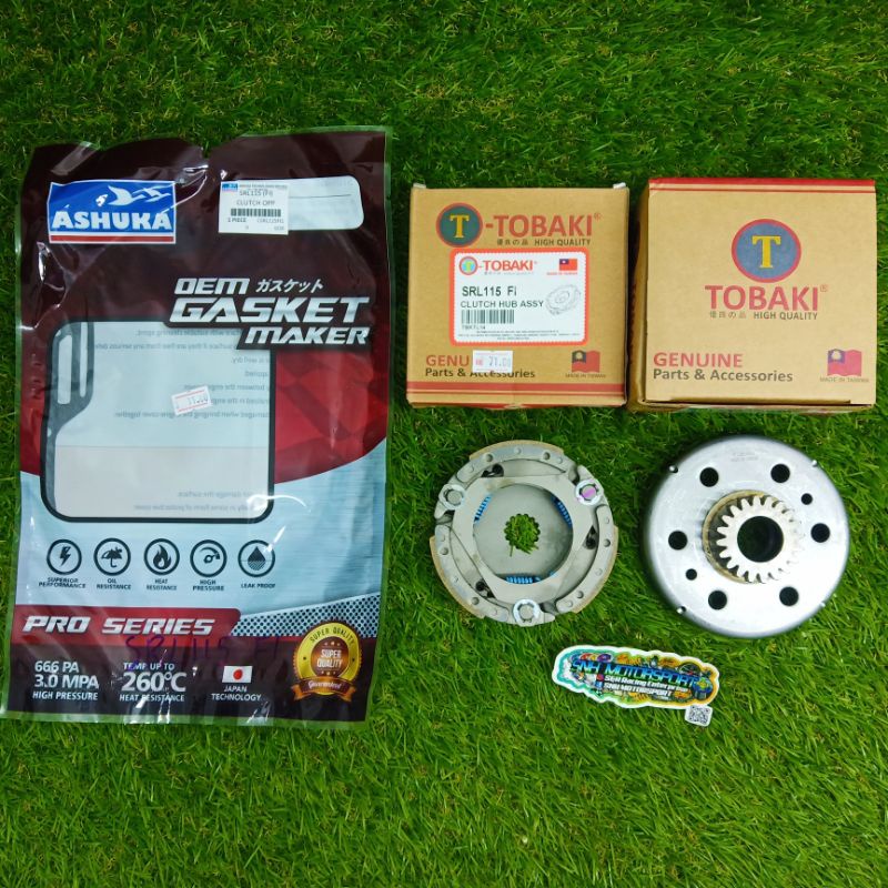 Package Tobaki Clutch Auto Housing Comp SRL115 Fi + Clutch Hub + Clutch ...