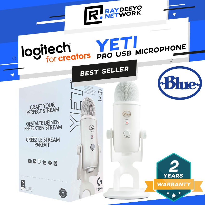 Logitech for Creators BLUE Yeti Premium Multi-Pattern USB Microphone ...