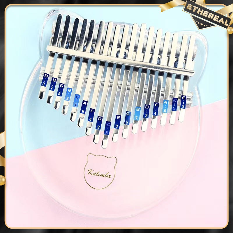 Crystal Acylic Clear Kalimba 17 Keys Thumb Piano | Shopee Malaysia