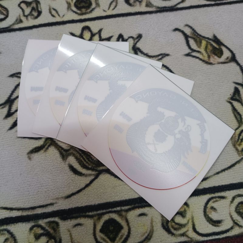 Sticker Cermin Kereta Bulat/ Warna Gayong/ 9cmx9cm/ UV Ink 1200 dpi ...