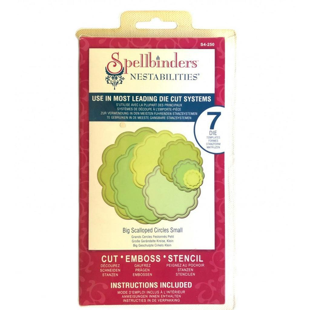 Spellbinders Nestabilities Dies S4250 Big Scalloped Circle Small Cut ...