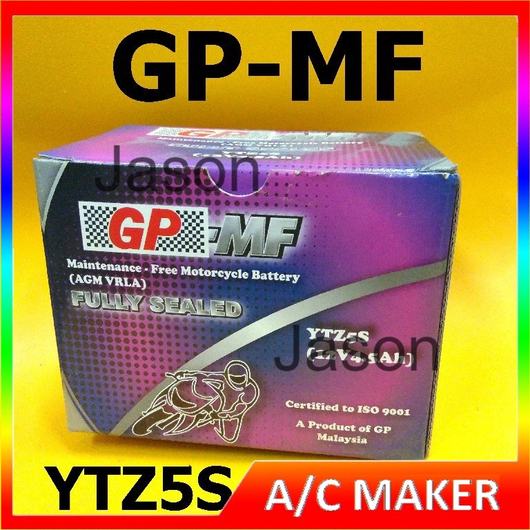 GP MF YTZ5-S Battery Maintenance Free For Yamaha LC135,Y15zr,Honda Wave ...
