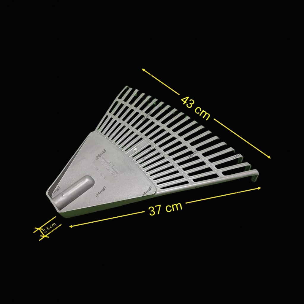 Plastic Lawn Rake Head With Handle / Kepala Pencakar Rumput / Cakar ...