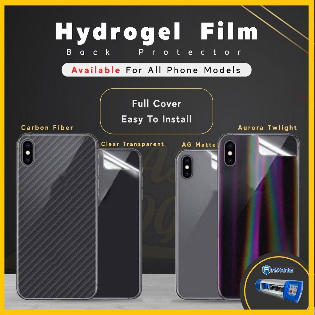 [ADD-ON Service] Back Sticker For All Phone Models Aurora Carbon Fiber ...