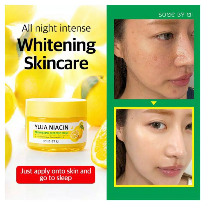 Somebymi Yuja Niacin Brightening Sleeping Mask Mini Size 15 gr | Shopee ...