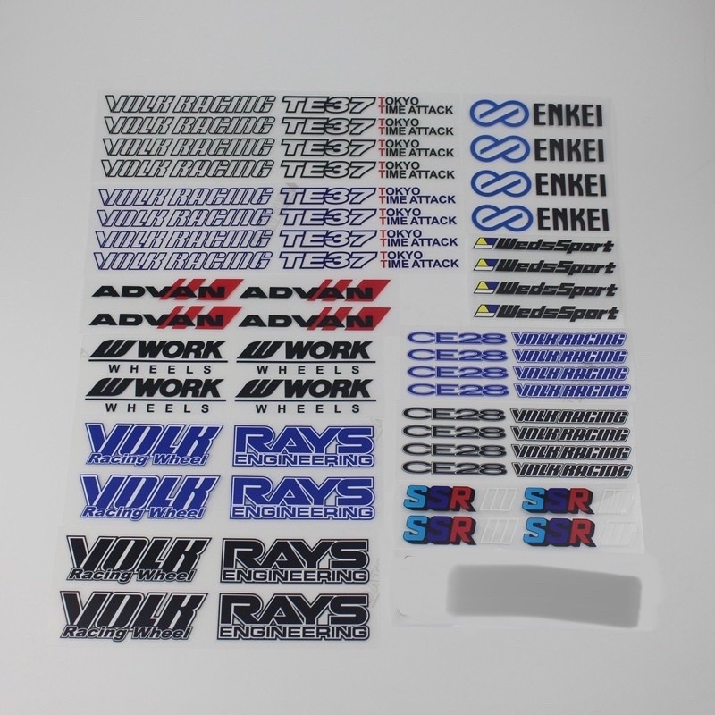 CAR ENKEI / STICKER ADVAN / STICKER VOLK RAYS / STICKER CE28 / STICKER ...